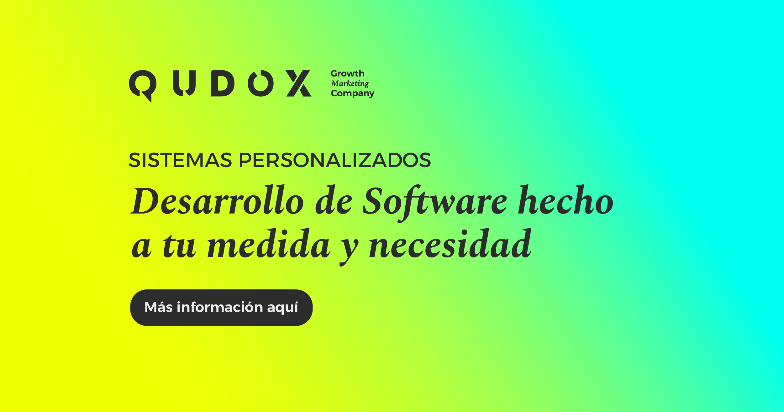 Servicio de Sistemas personalizados | Qudox